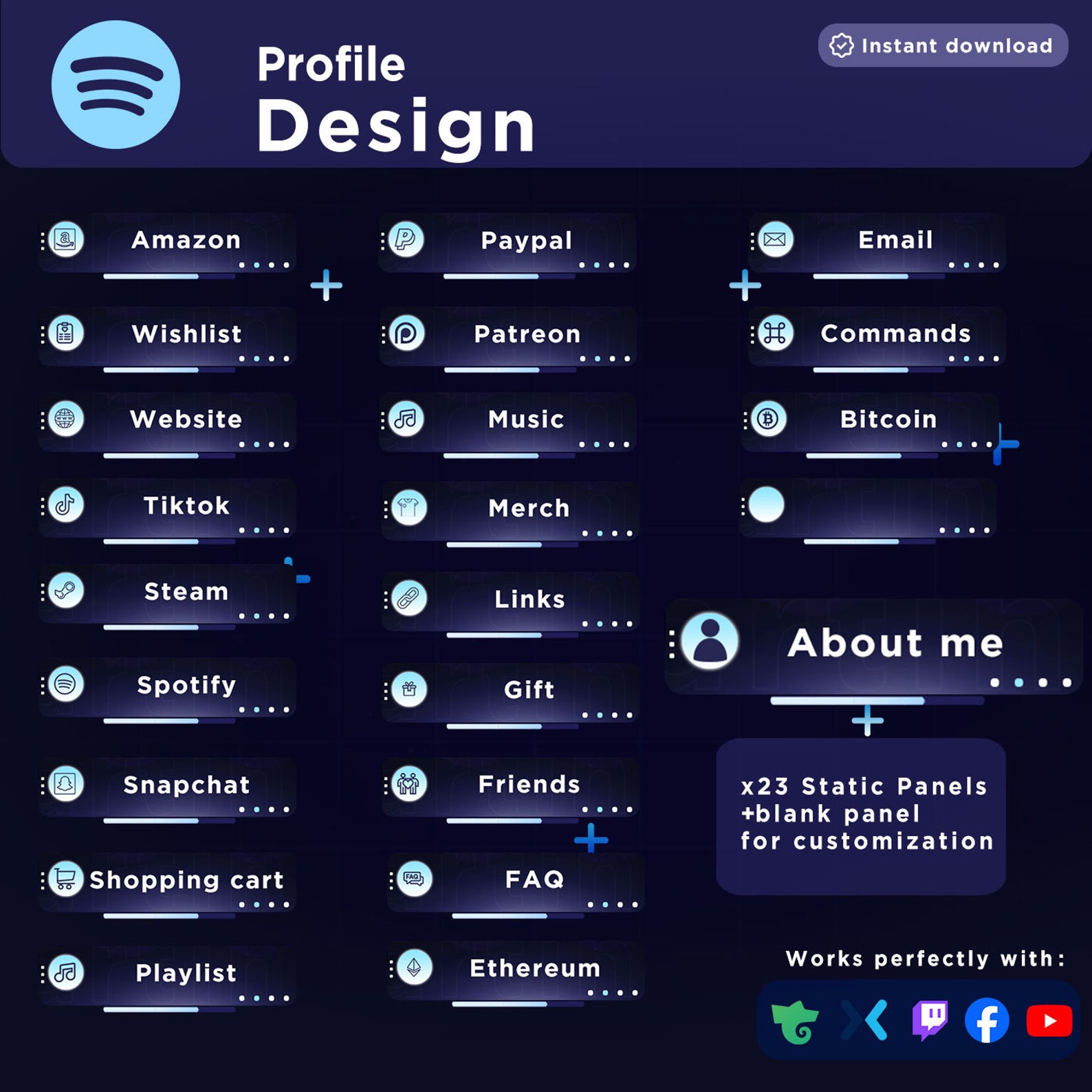 Animated Spotify Stream Package for Twitch Streamers for Music Lovers Stream Alerts Stinger ...
