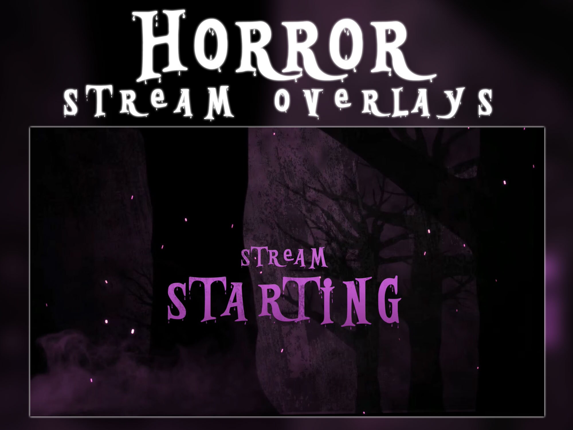 Animated Horror Overlays / Stream Graphics for Twitch Streamers ...