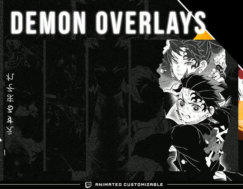 Animated Anime Stream Pack for Twitch Streamers Overlays for Twitch ...