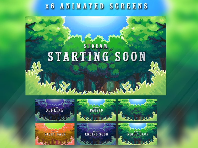 Premium Fantasy Stream Package Full Twitch Stream Overlays Animated RPG ...