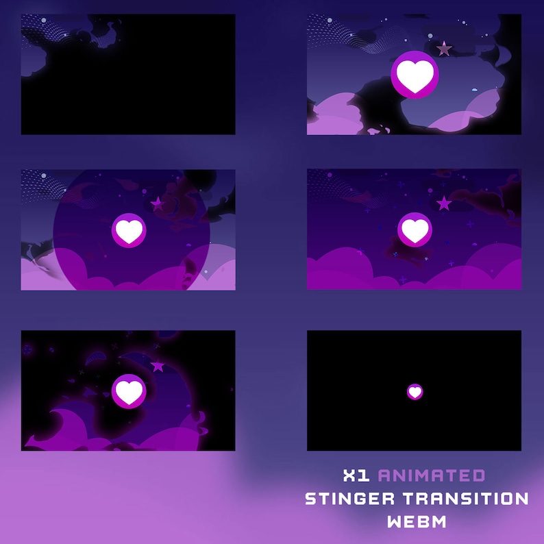 Premium Moon Scenery Stream Package Full Twitch Stream Overlays ...