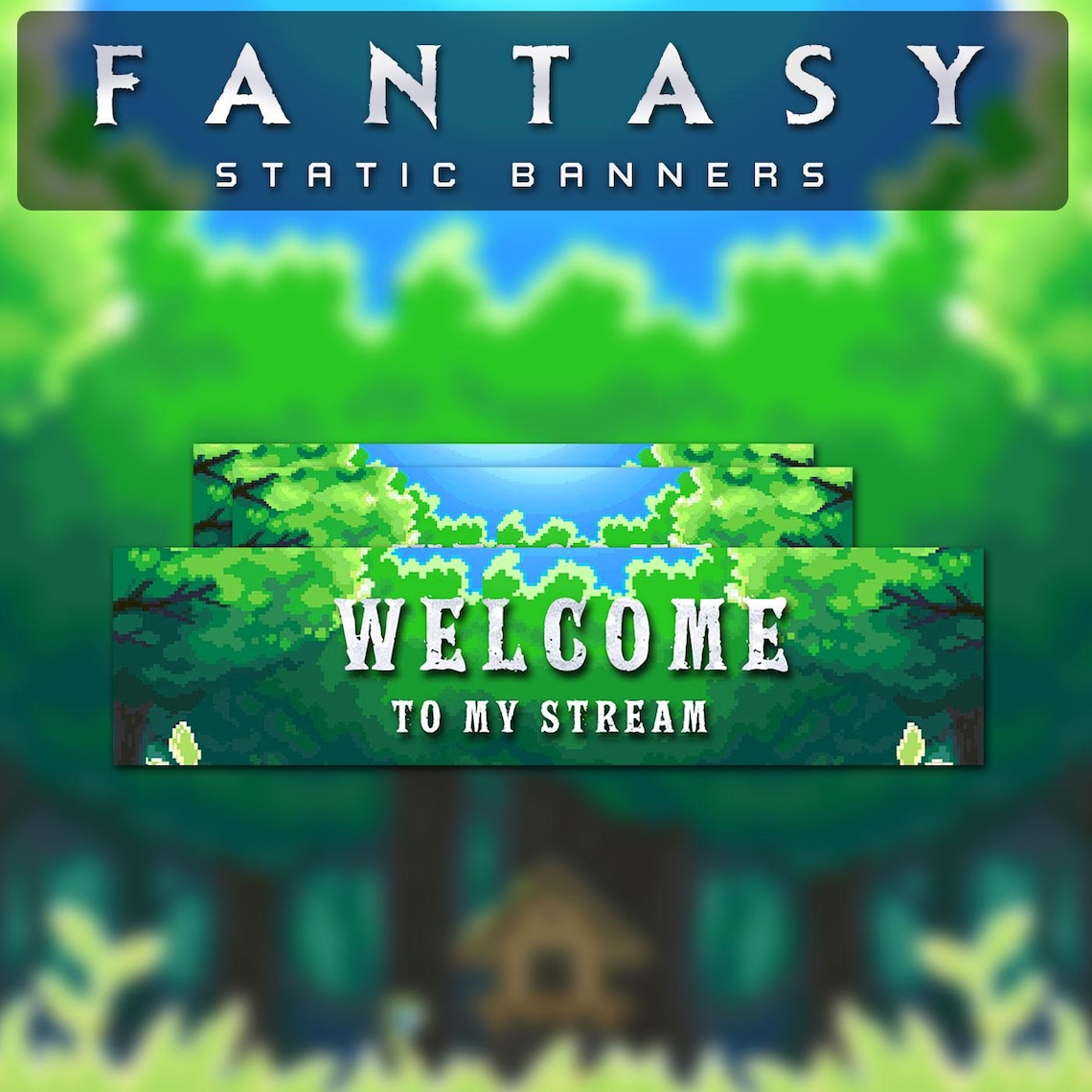 Premium Fantasy RPG Stream Package Twitch Stream Overlays Animated RPG ...