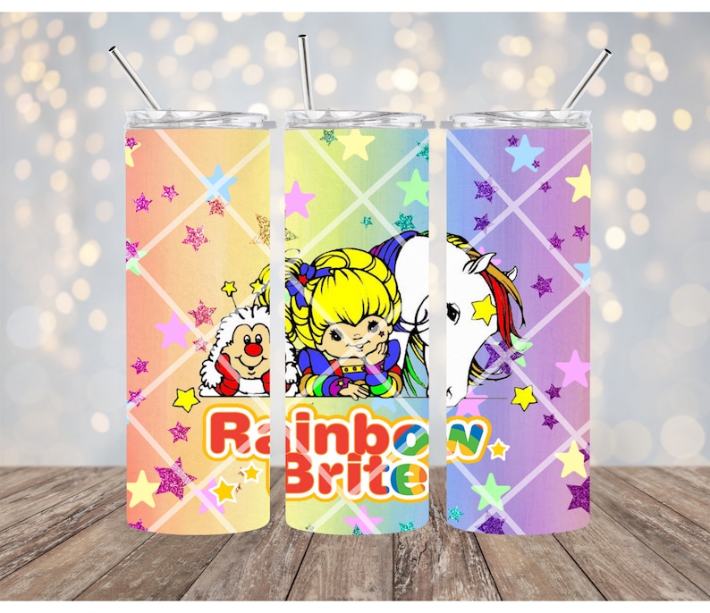 Rainbow Brite Starlite Twink Digital Tumbler Wrap Sublimation Design ...