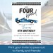EDITABLE Need FOUR Speed Birthday Invitation, Race Car, Printable ...