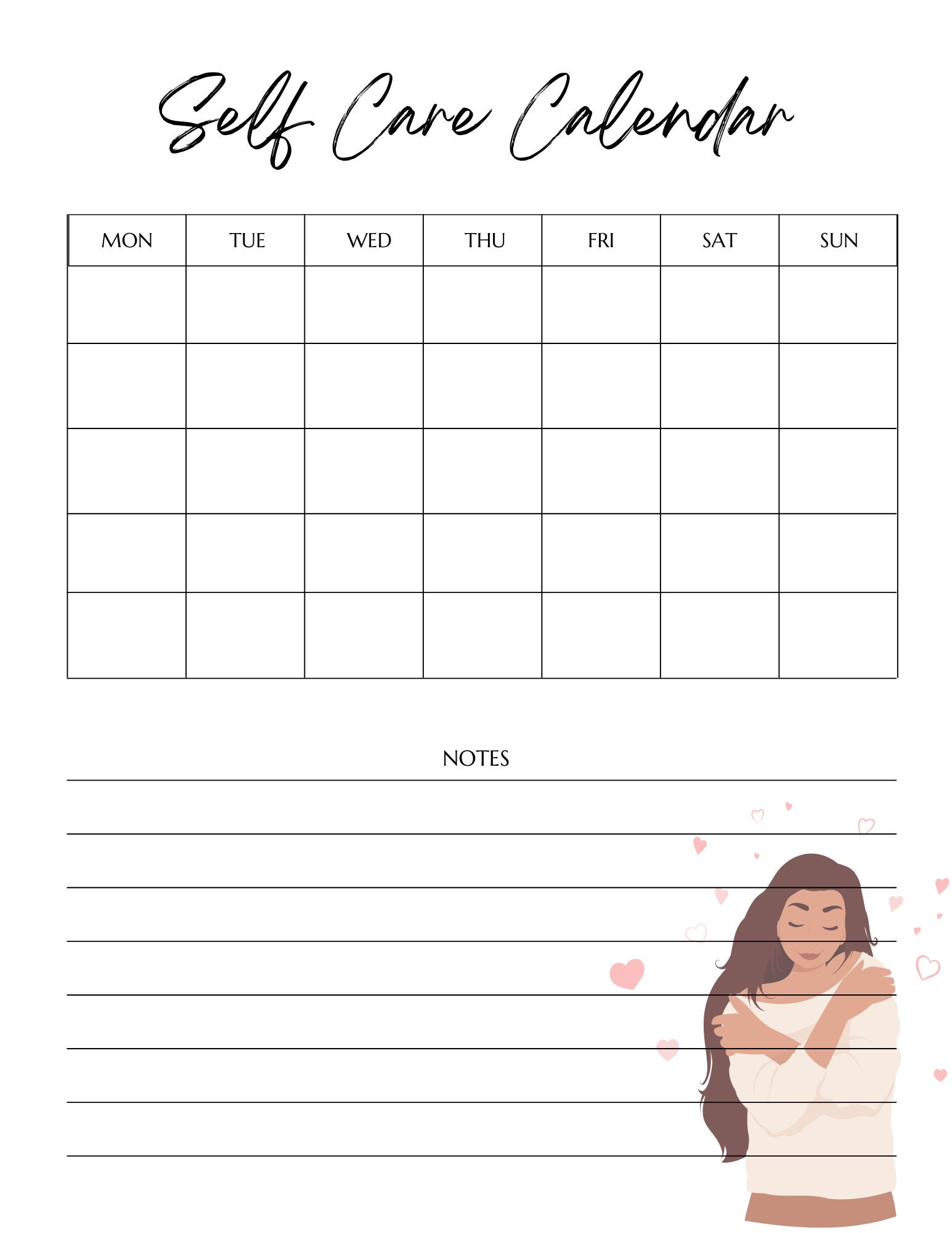 Self Care & Self Love Workbook Mental Health Journal Guided Digital ...