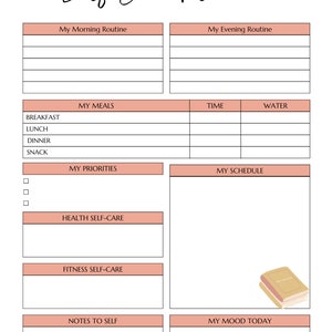 Self Care & Self Love Workbook Mental Health Journal Guided Digital ...