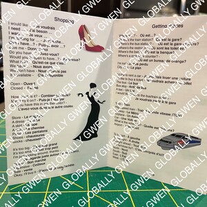 POCKET SIZE TRAVEL Cheat Sheet - France - Travel Guide - Vacation ...