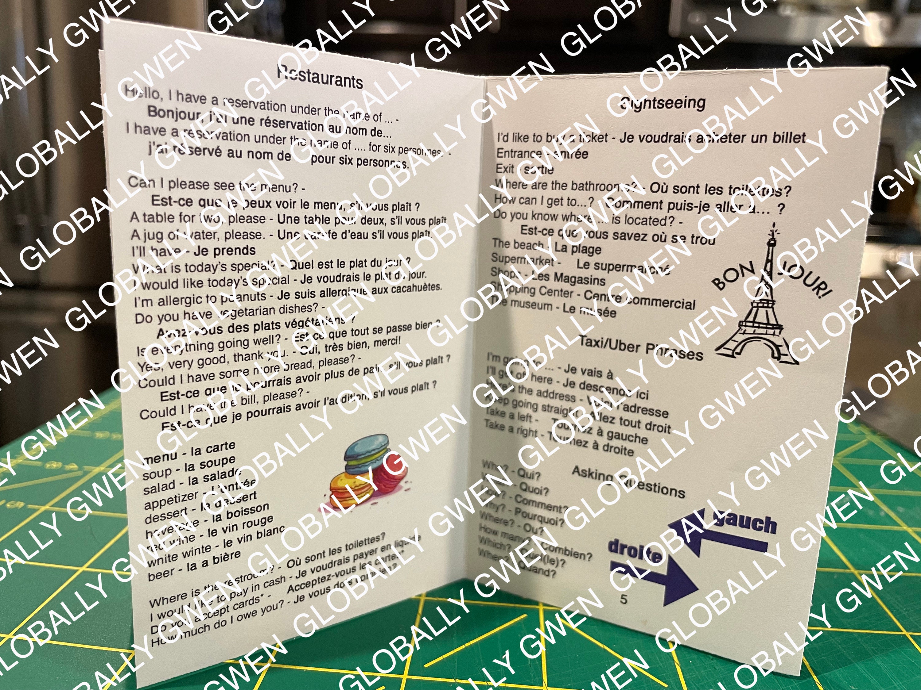 POCKET SIZE TRAVEL Cheat Sheet - France - Travel Guide - Vacation ...