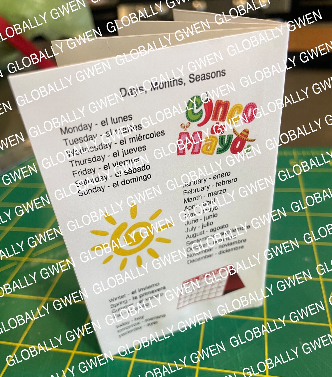 Spanish Language Cheat Sheet POCKET SIZE Travel Guide Vacation, Quick ...