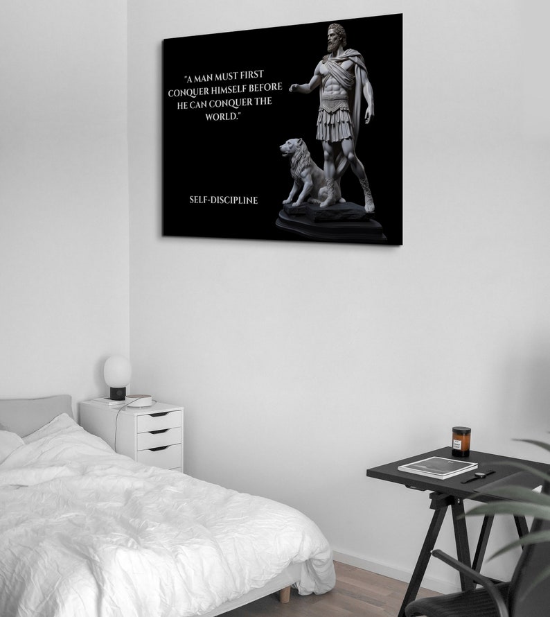 Conquer the World Motivational Wall Art Inspirational Quotes - Etsy