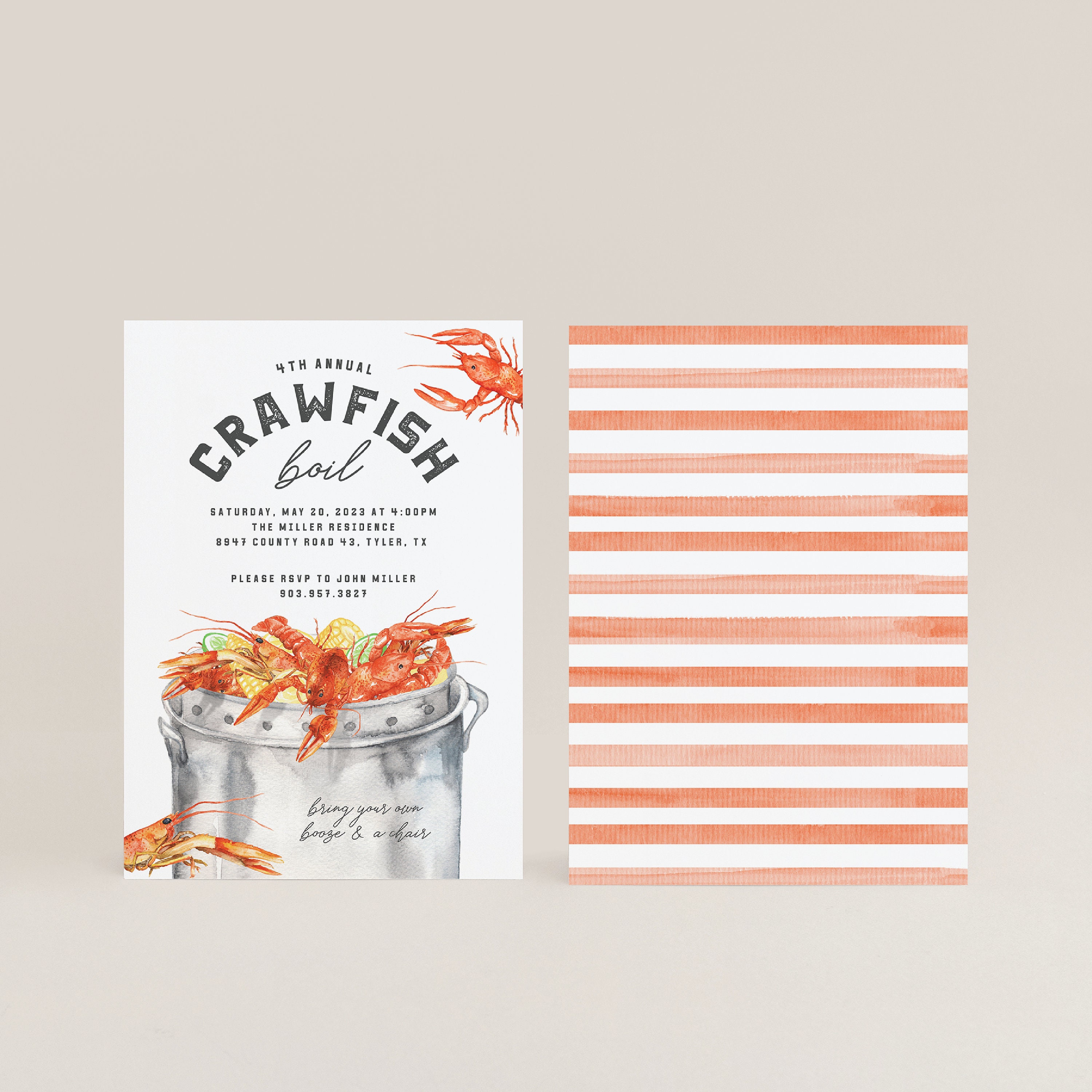 Crawfish Boil Invitation, Shrimp Boil, Graduation, Couples Shower, His ...