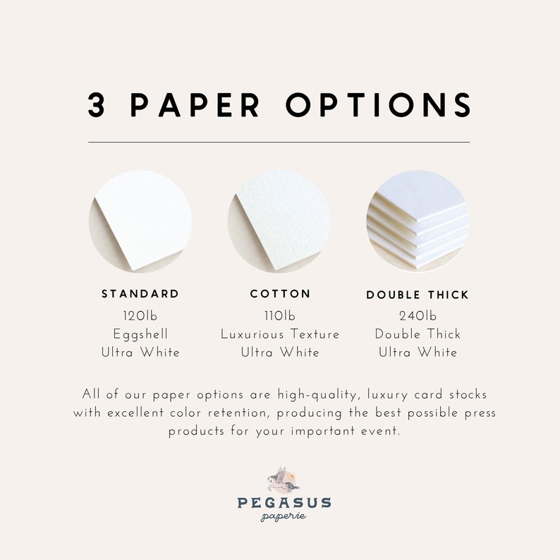 PRINTED INVITATIONS, Printing Service, Standard, Cotton, Double Thick ...