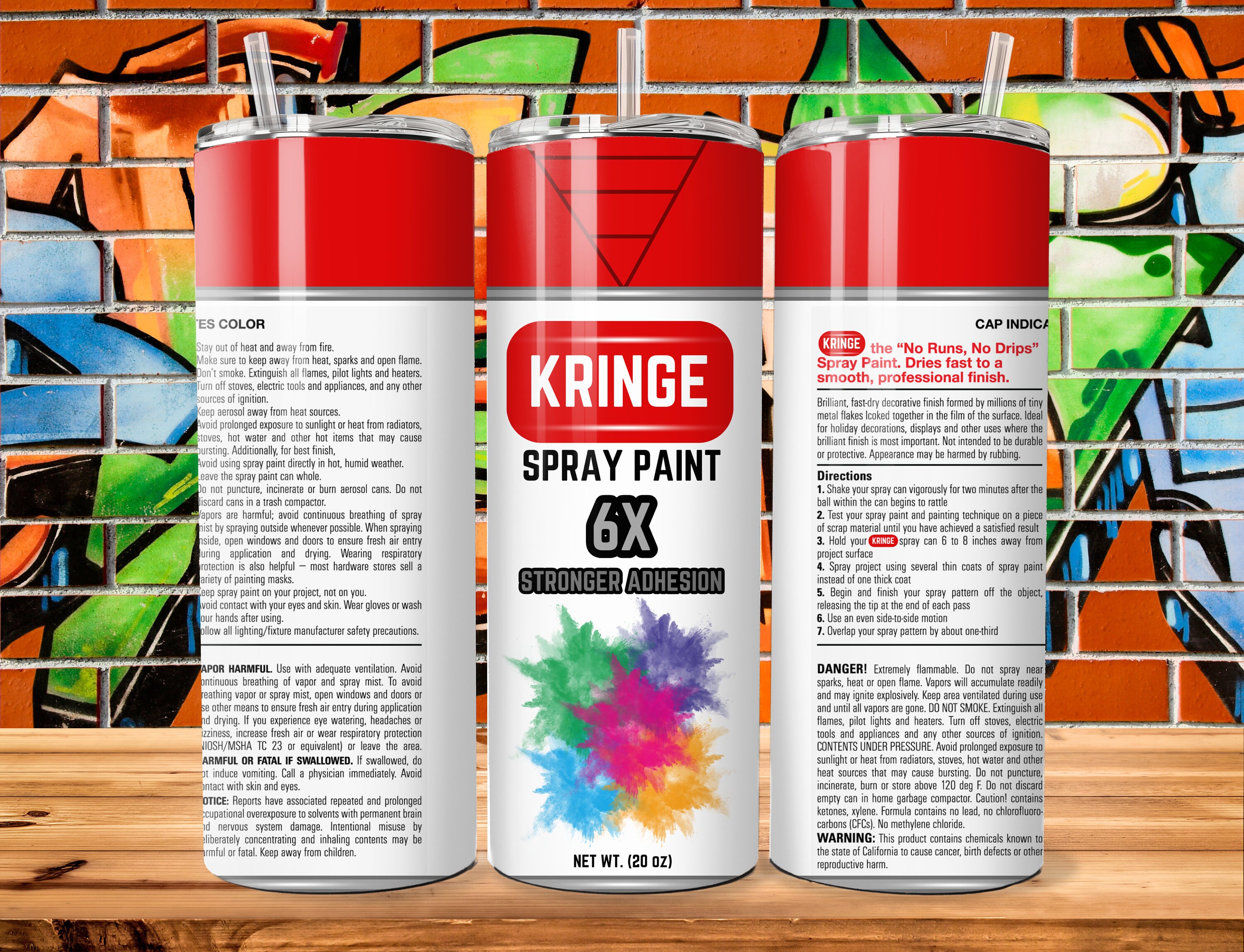 Kringe Red Spray Paint Can File for Sublimation 20oz Skinny Tumbler - Etsy