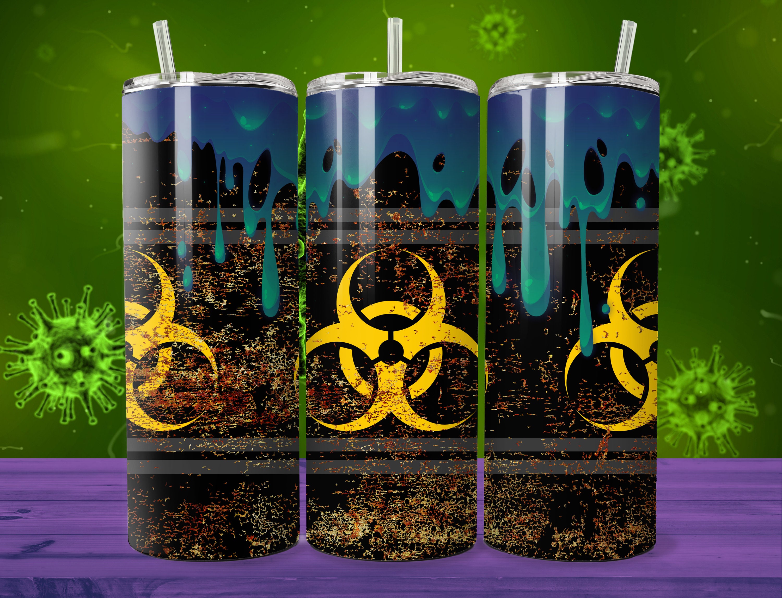 Rusty Toxic Waste Barrel With and Without Toxic Sludge Oozing From Top ...