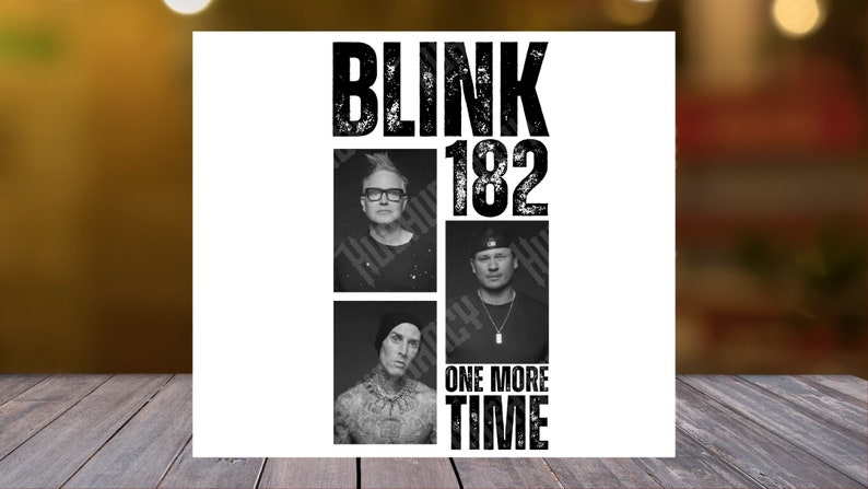 Blink 182 Tumbler Design PNG File, One More Time File for Sublimation ...