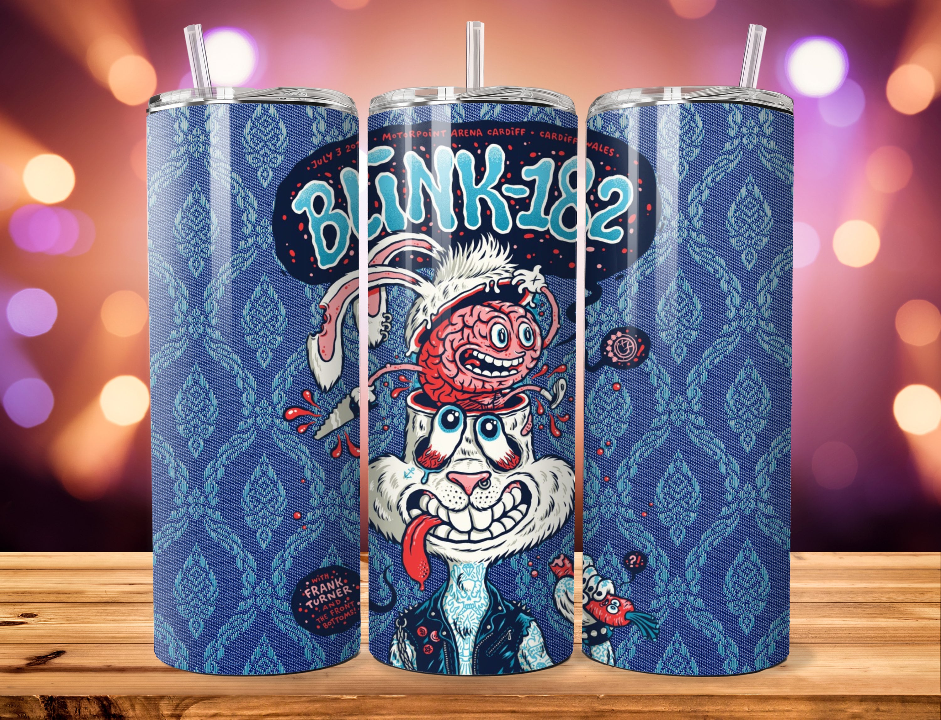 Blink 182 Tumbler Design PNG File, Punk Bunny File for Sublimation 20oz ...
