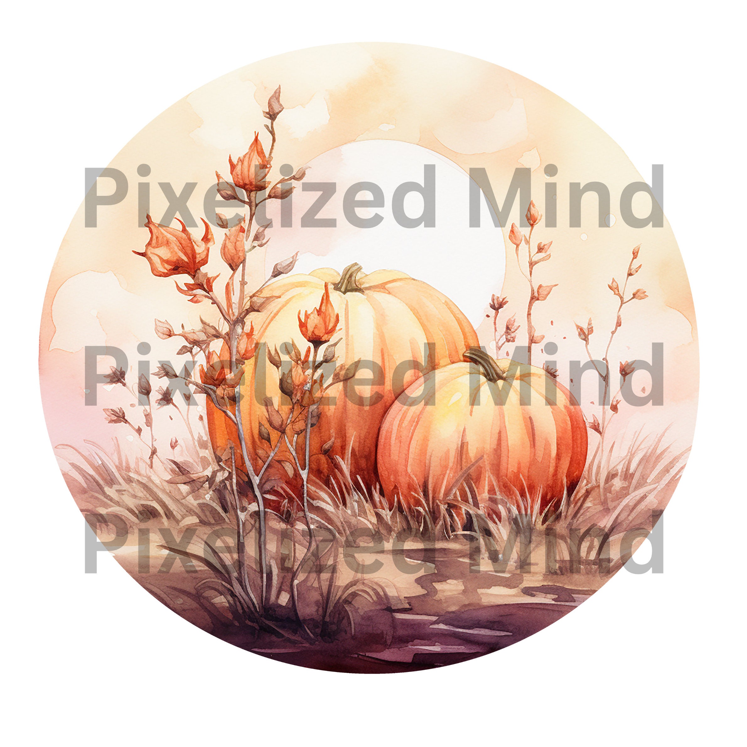 Harvest Watercolor Clipart Bundle Autumn PNG Instant Download Fall ...