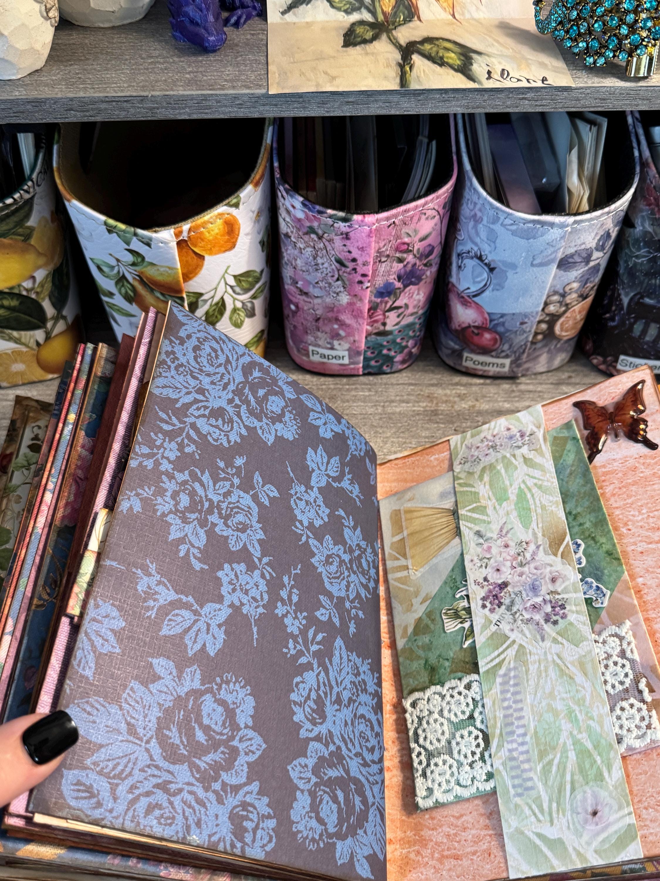 Butterfly and Flower Journal - Etsy