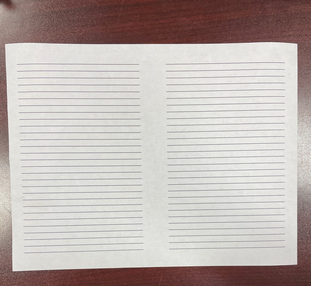 Lined Paper 8 1/2 X 11 for Journals 20 Pages Ea. Pack - Etsy