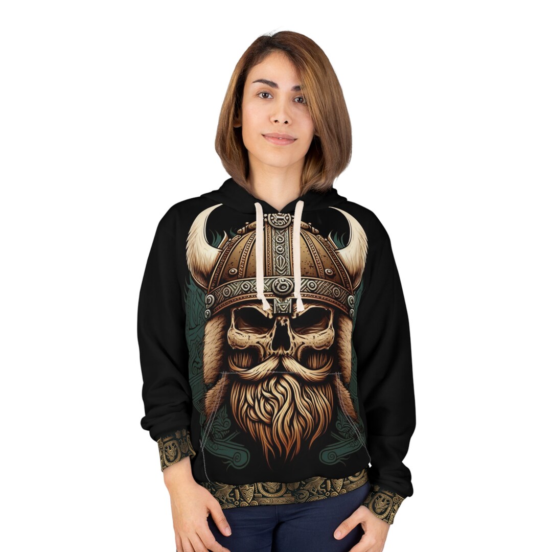 Viking Warrior Hoodie Cozy and Unique Norse-inspired Apparel - Etsy