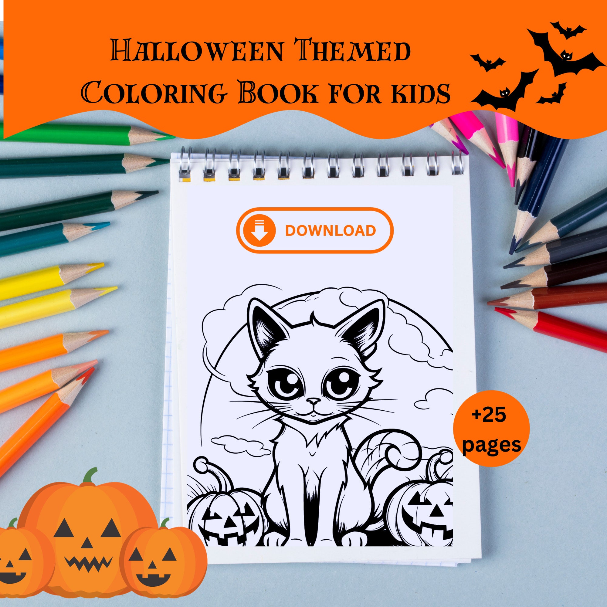 Halloween Coloring Printable Pages for Kids. Educational Coloring Pages ...