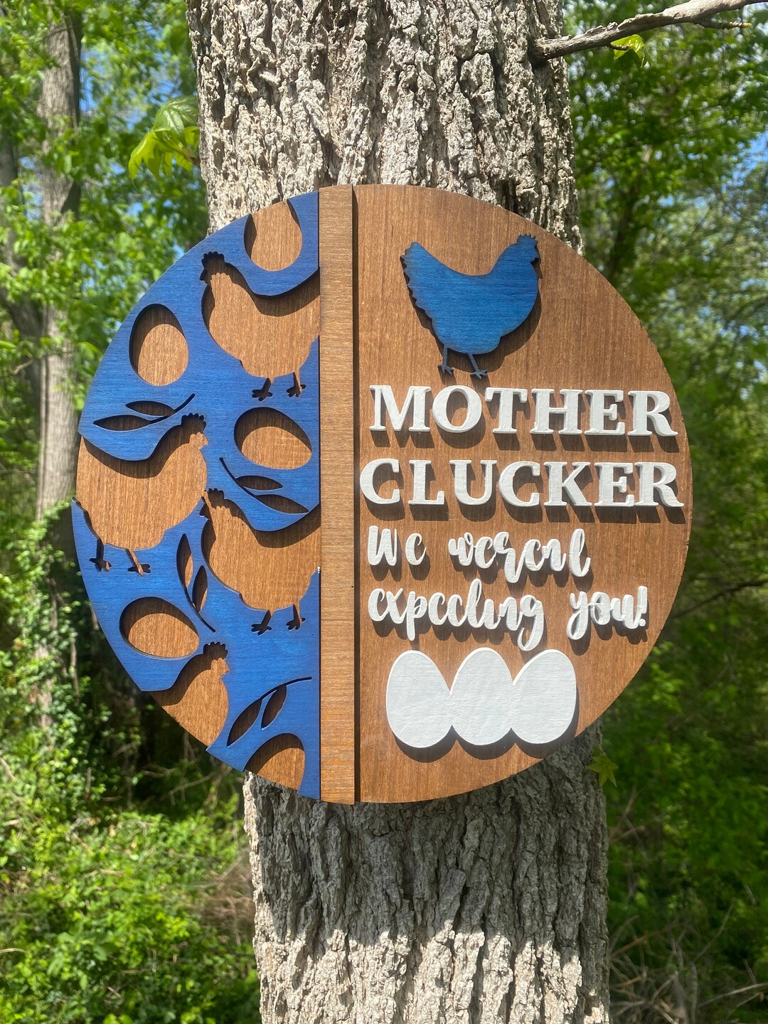 Mother Clucker Chicken Welcome Sign - Etsy