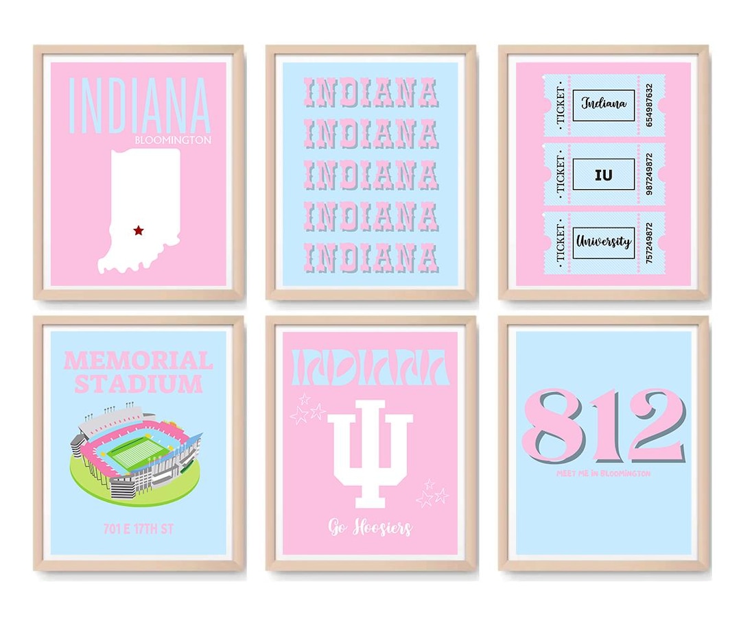 Indiana Digital Prints, IU Wall Art Prints, Digital Print Indiana ...