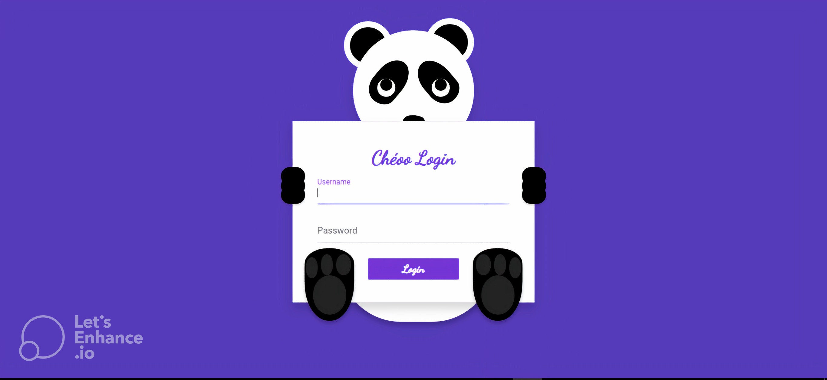 Panda HTML Login Page Design: Cool and Stylish - Etsy
