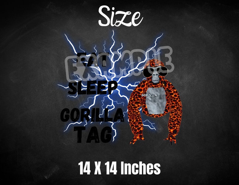 Gorilla Tag PNG: Kids Trending Image (digital Download) - Etsy