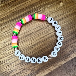 P!nk Inspired Stretchy Clay Beaded Bracelets for Summer Carnival Tour ...