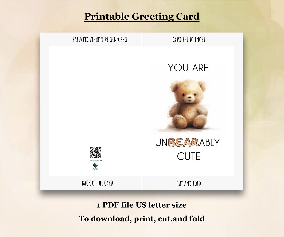Printable Fun Greeting Card – for Birthdays, Anniversaries ...