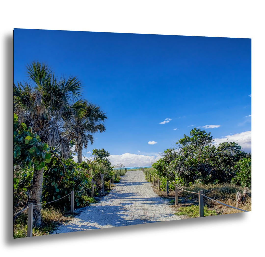 Florida Beach Path Photography Print: Anna Maria Island Coastal Wall ...