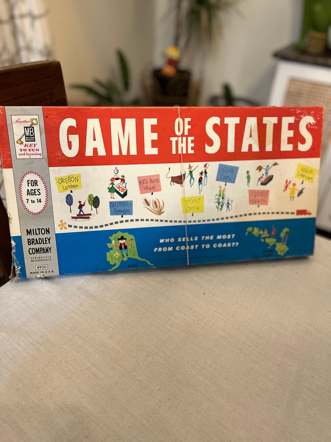 Game of the States 1960 Vintage Board Game - Etsy