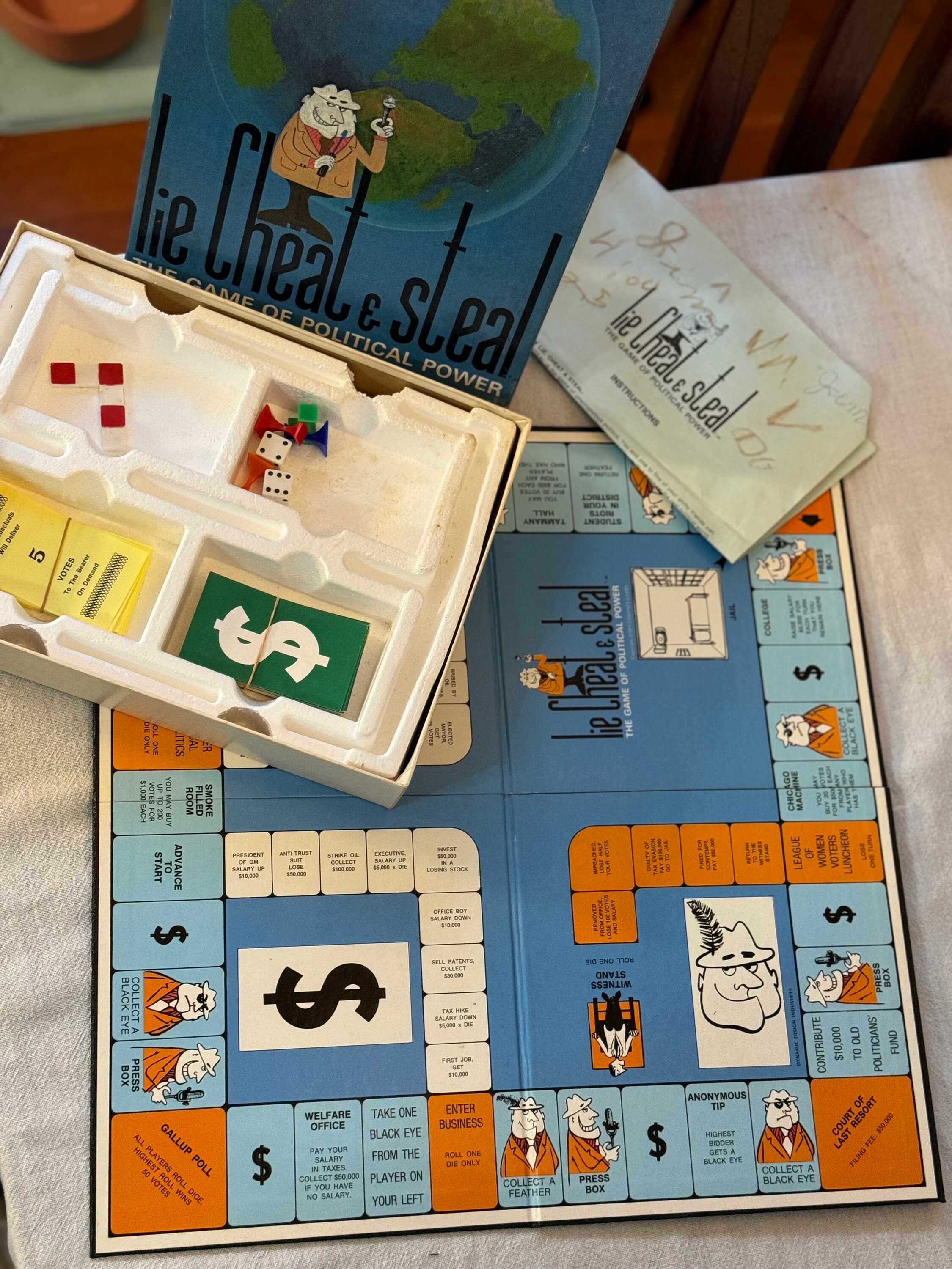 Lie Cheat Steal 1970s Vintage Board Game - Etsy