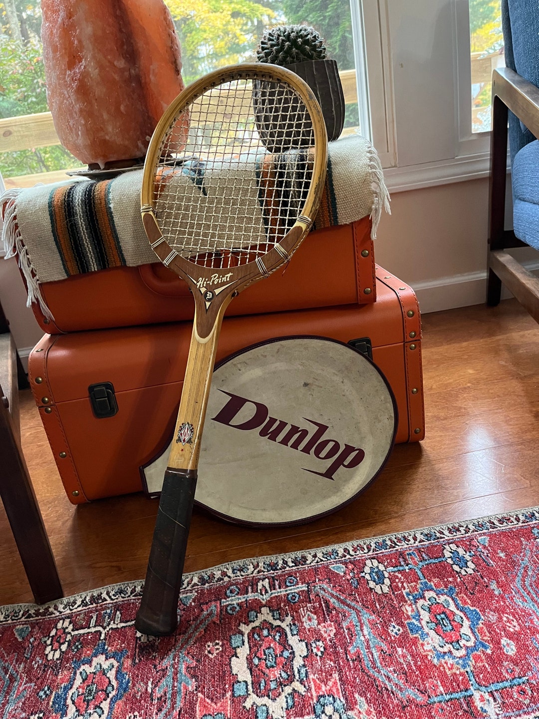 Vintage Tad Davis Hi-point Dunlop Wooden Tennis Raquet - Etsy