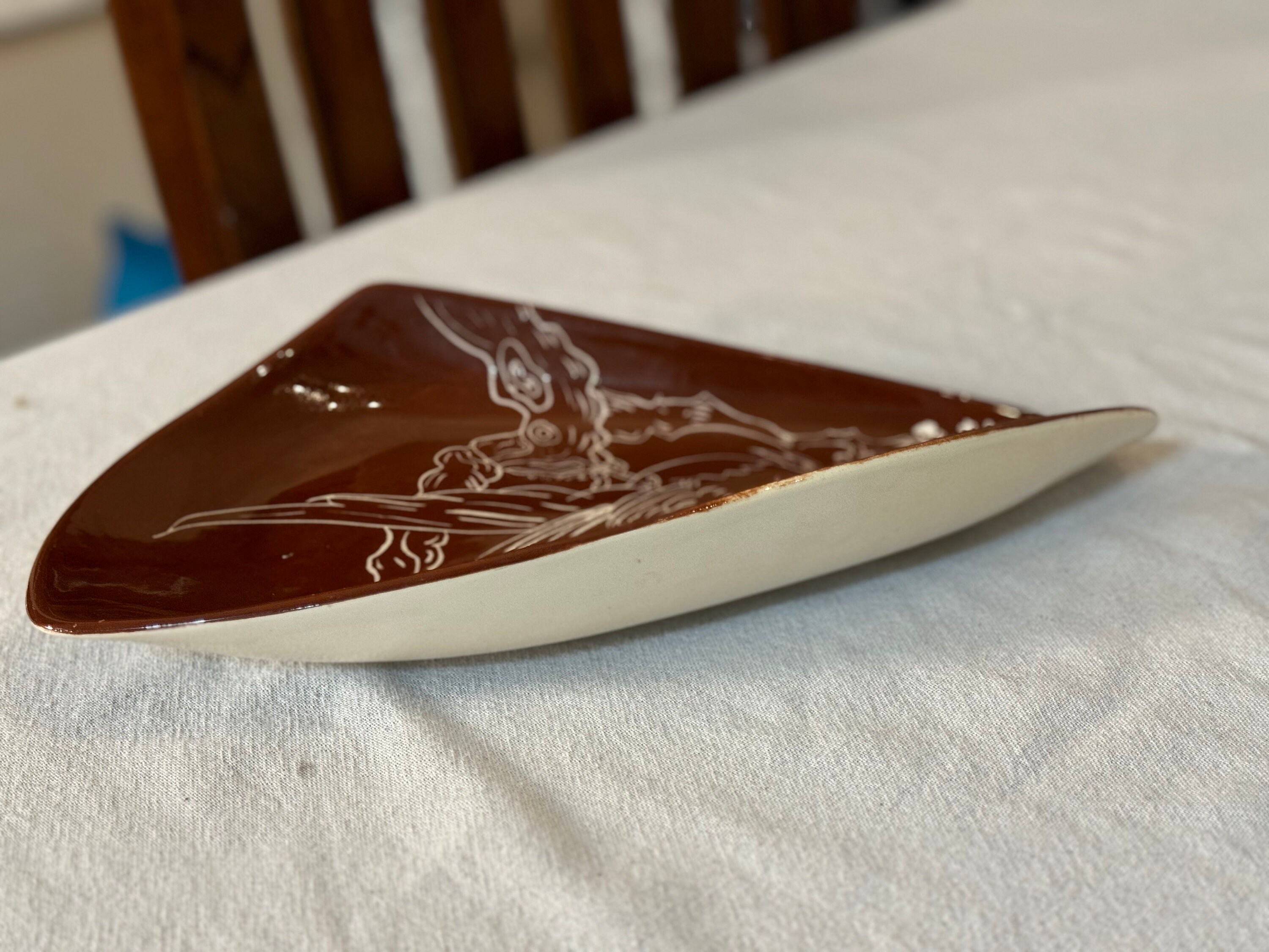 MCM Decorative Ceramic Dish - Etsy