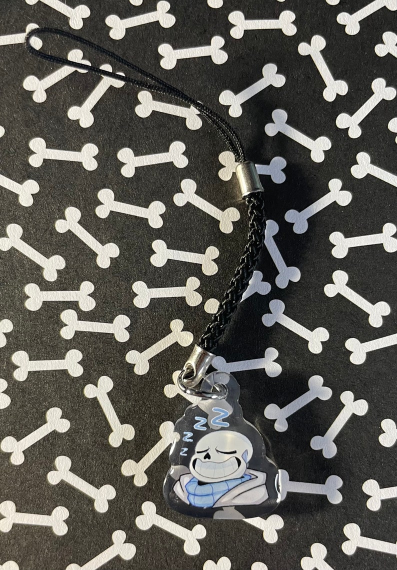 Sans From Undertale Phone Charm - Etsy