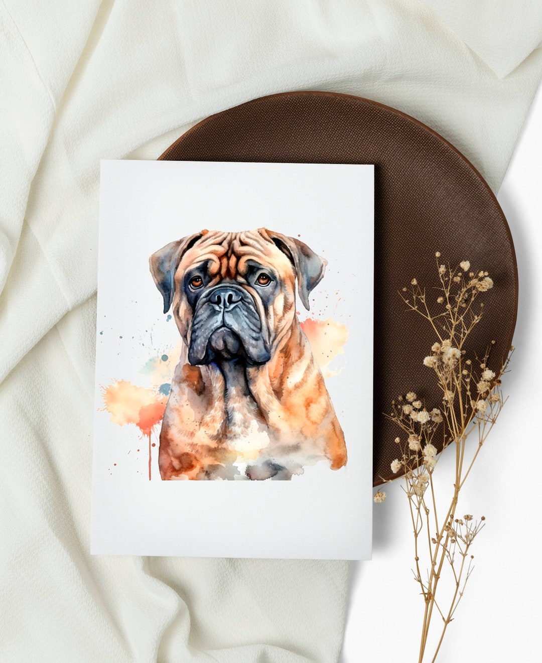 Bullmastiff Card Set . Note Cards . Bullmastiff . Greeting Cards ...