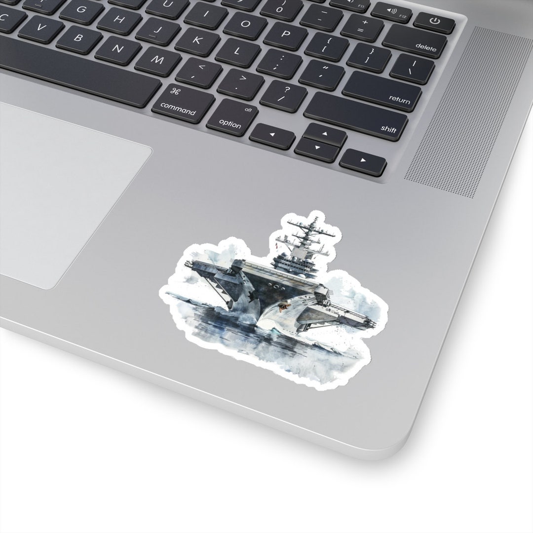 NEW Watercolor Aircraft Carrier Stickers . Military Stickers . Cool ...