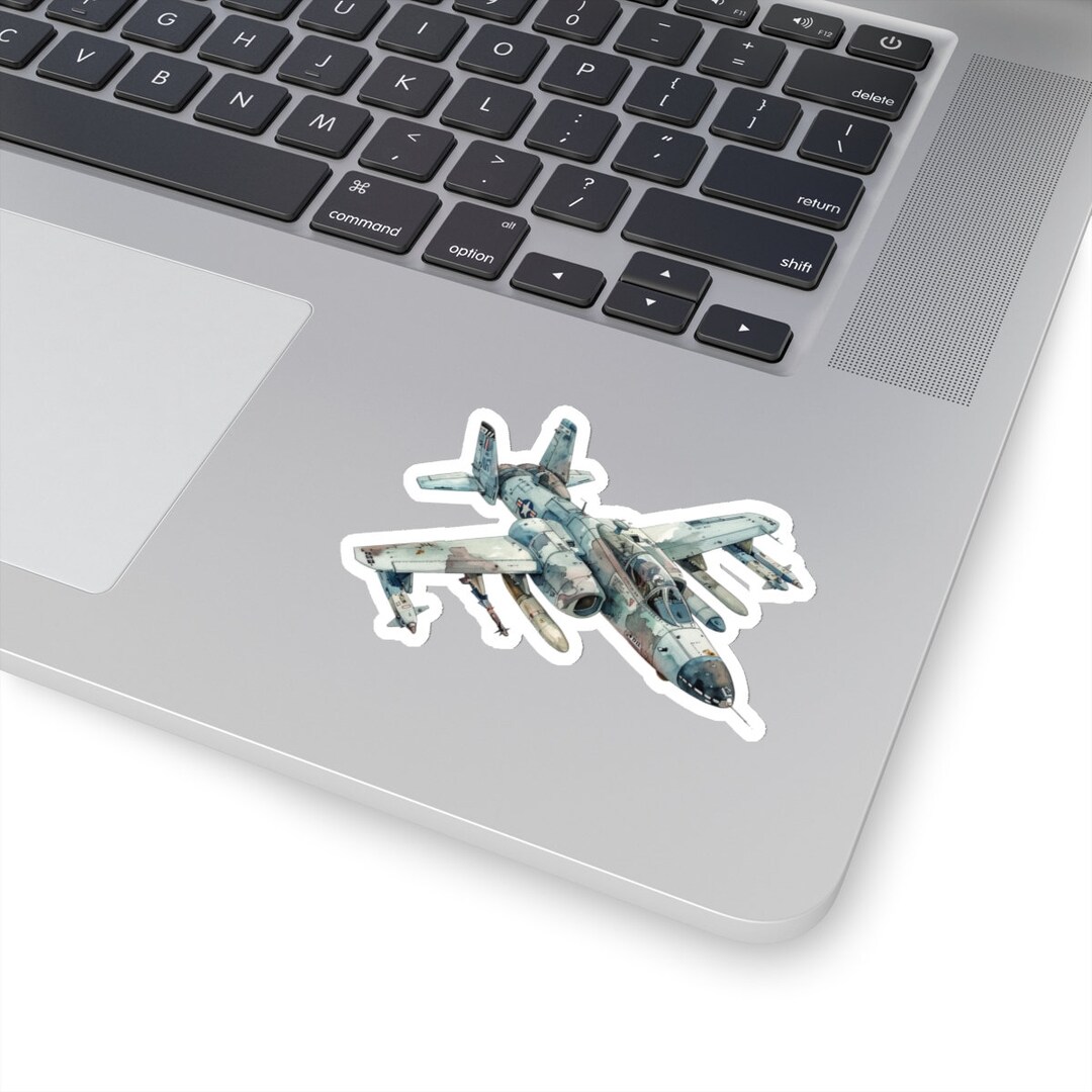 NEW Watercolor Warthog Fighter Jet Stickers . Military Stickers . Cool ...