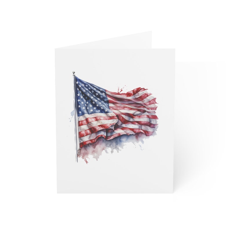 American Flag Card Set . Note Cards . American Flag . Greeting Cards ...