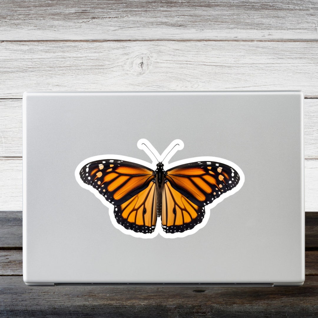 Monarch Butterfly Decal Sticker: Kiss-cut Waterproof Vinyl Sticker - Etsy