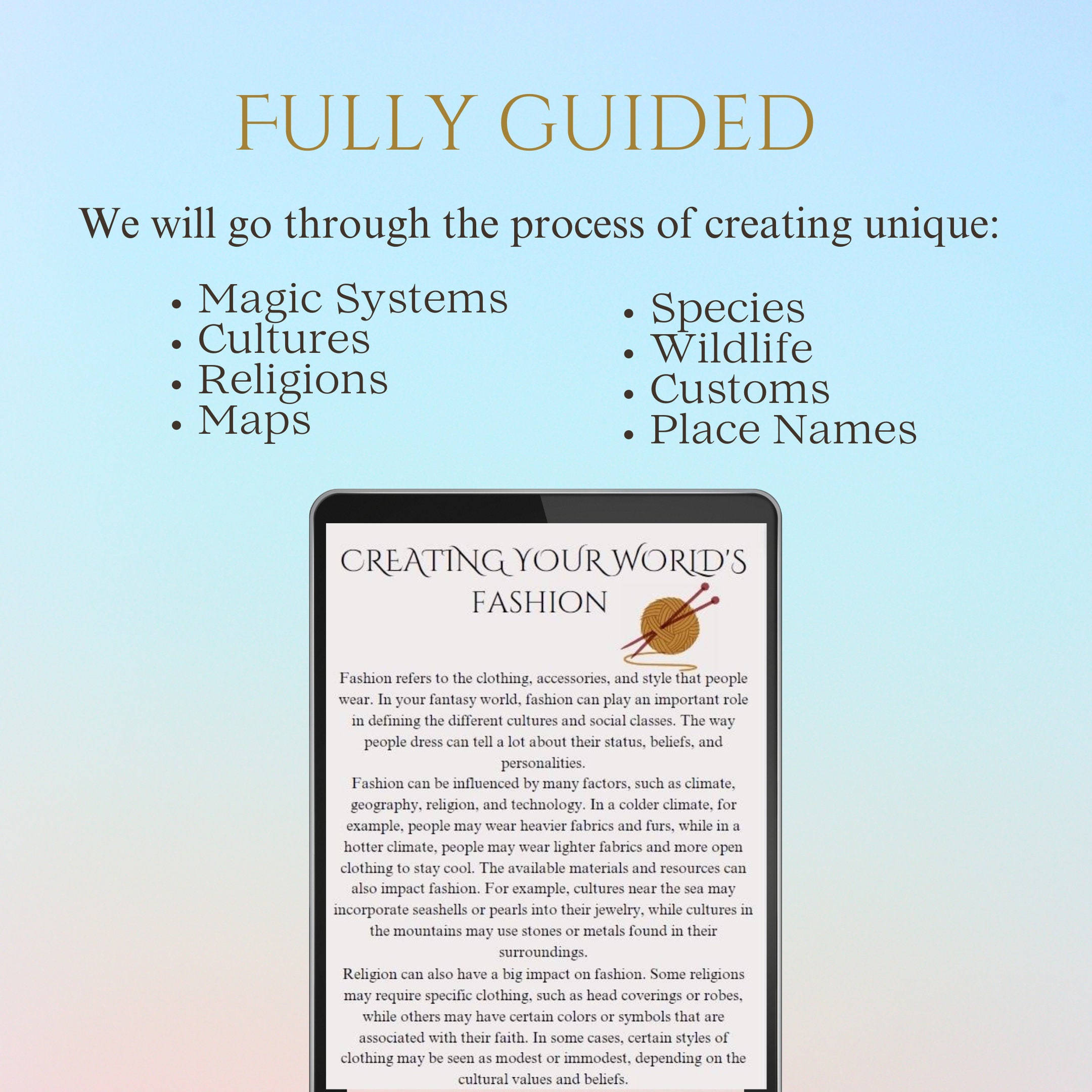 The Smart Fantasy Worldbuilding Book - Etsy