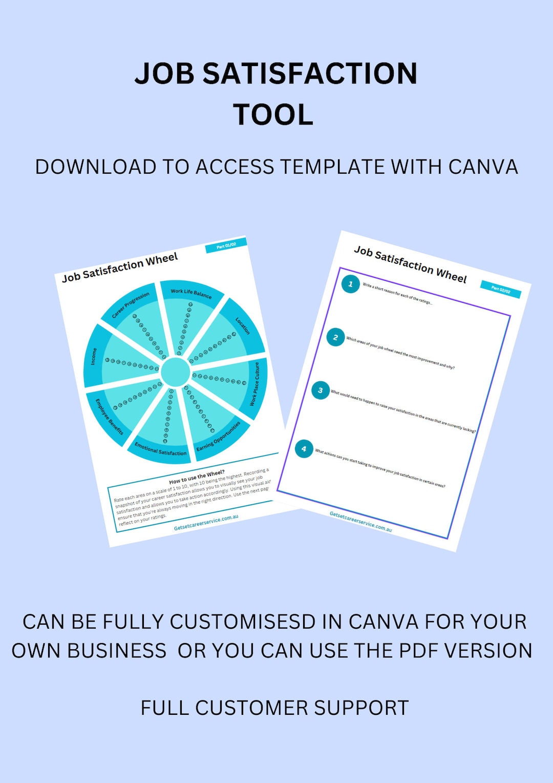 Job Satisfaction Tool, CAREER Coaching Tool, Employee Satisfaction Tool ...
