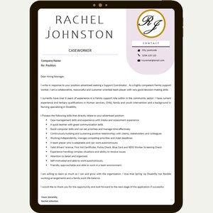Simple Clean Resume Template, Cover Letter Template ATS Friendly Resume ...