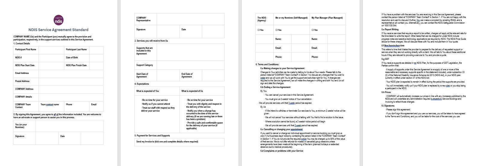 Disability Service Agreement - Etsy Australia