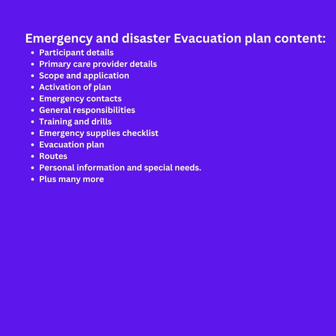 Emergency & Disaster Evacuation Plan Template – NDIS SIL Compliant - Etsy