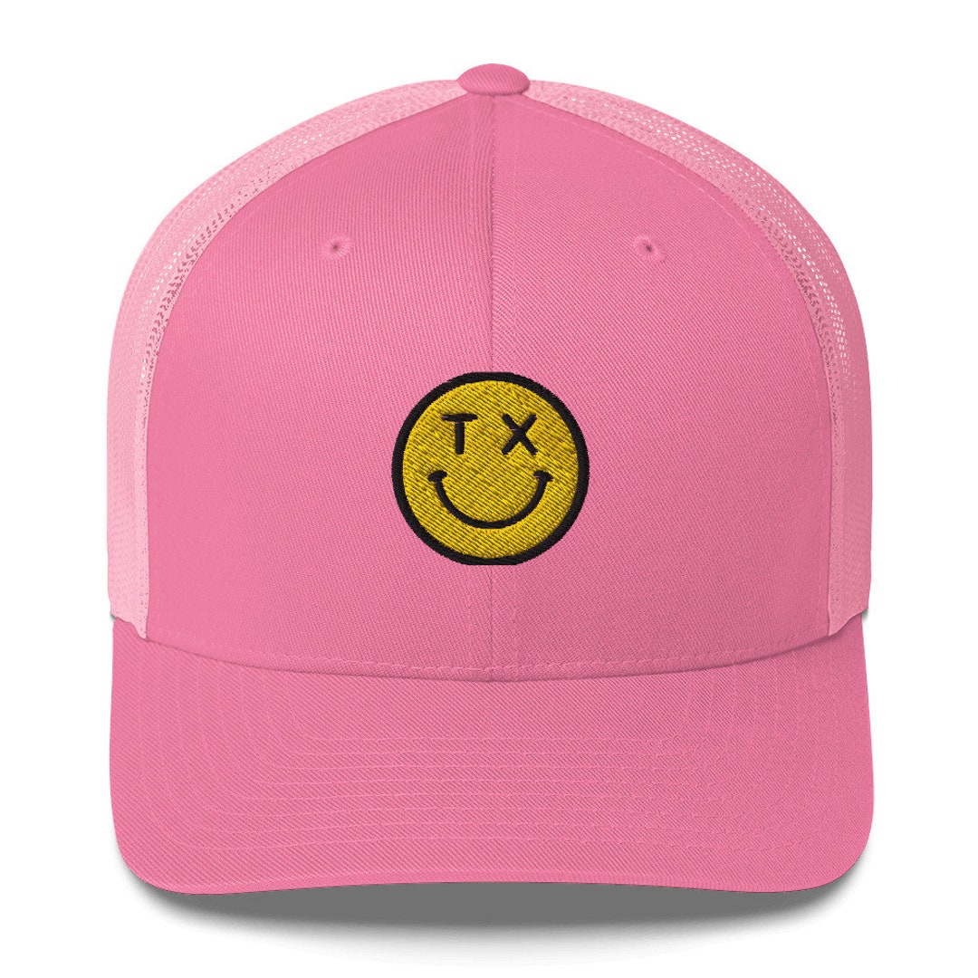 TX Texas Smiley Face - Smiley States - Embroidered Trucker Hat - Etsy
