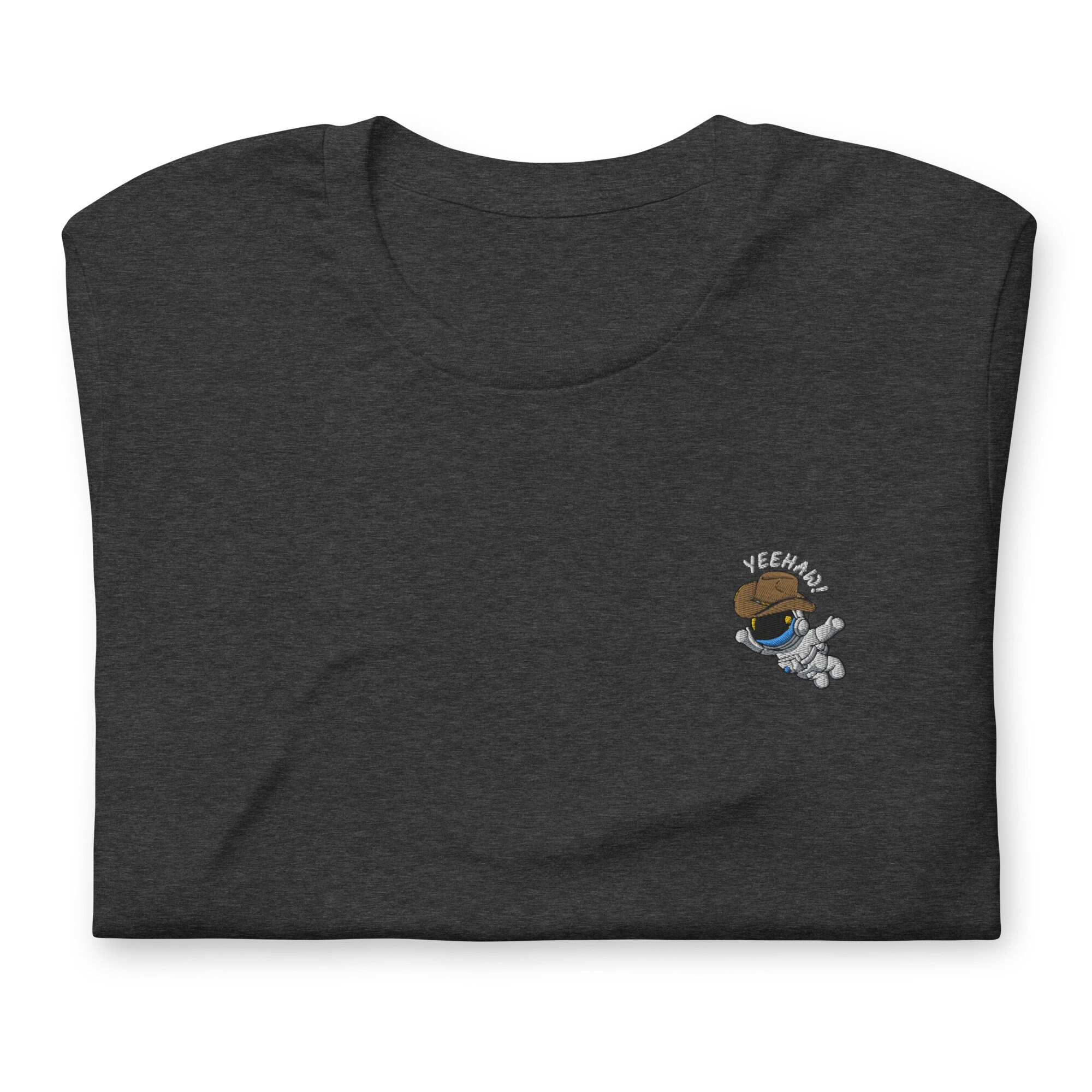 Astronaut Space Cowboy - Embroidered T-shirt - Etsy