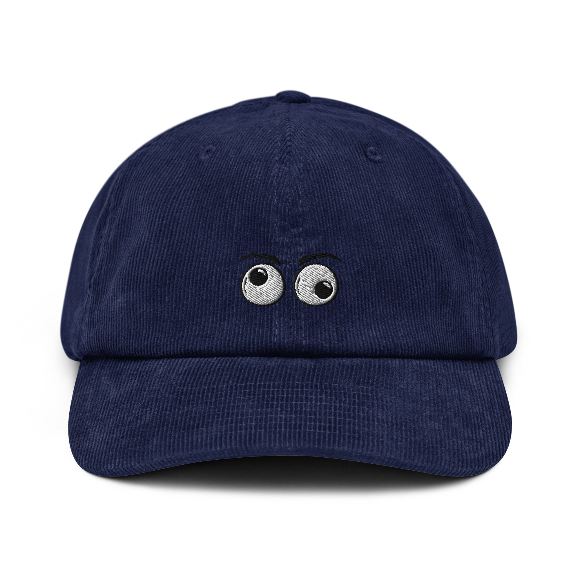 Googly Eyed Embroidered Corduroy Hat - Etsy